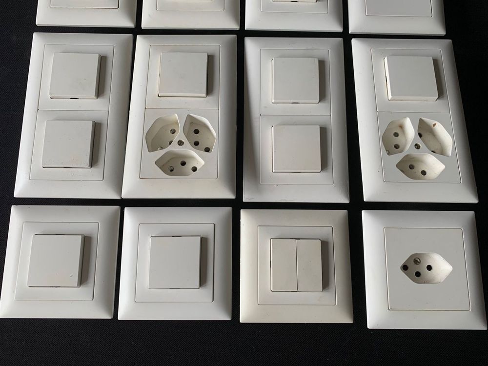 Feller Edizio Due UP Dosen Lichtschalter Steckdosen Telefon (Gebraucht ...