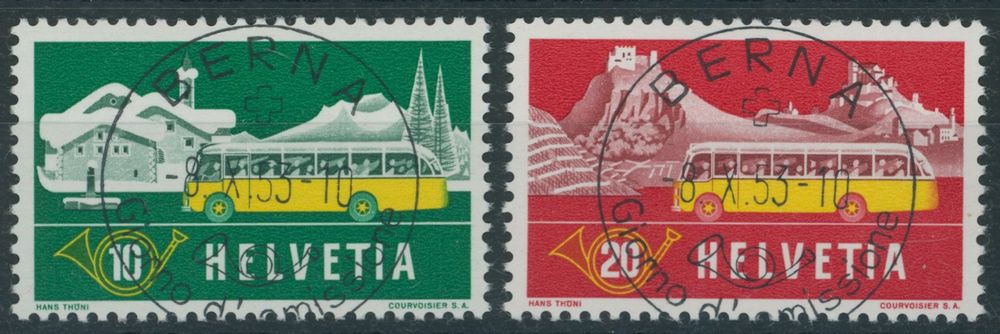1953 - Alpenpost - Ersttag Voll Stempel ET - italienisch·it (Gebraucht) in Schindellegi für CHF ...