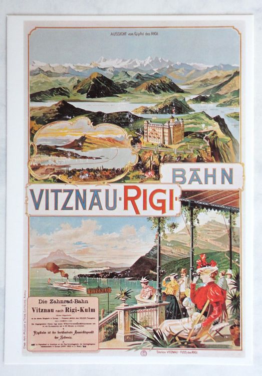 Plakat für Vitznau-Rigi-Bahn | Kaufen auf Ricardo