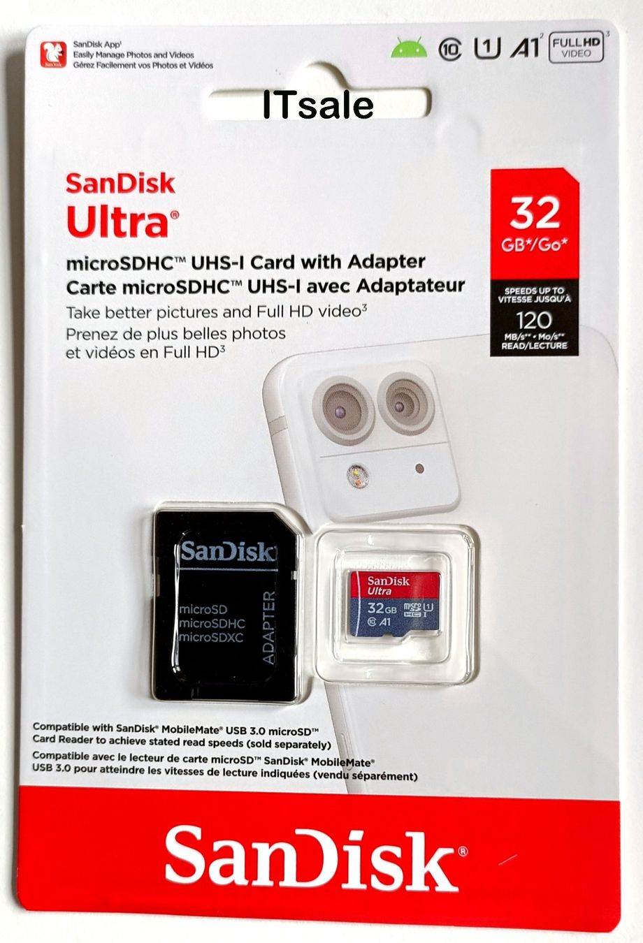 SanDisk MicroSD 32GB Ultra mit SD-Adapter *portofrei* (Neu und ...