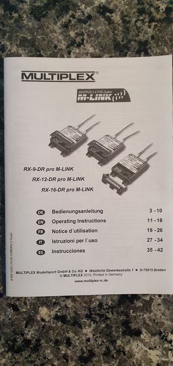 Multiplex RX-16-DR pro M-Link Empfänger (unbenützt) | Kaufen auf Ricardo