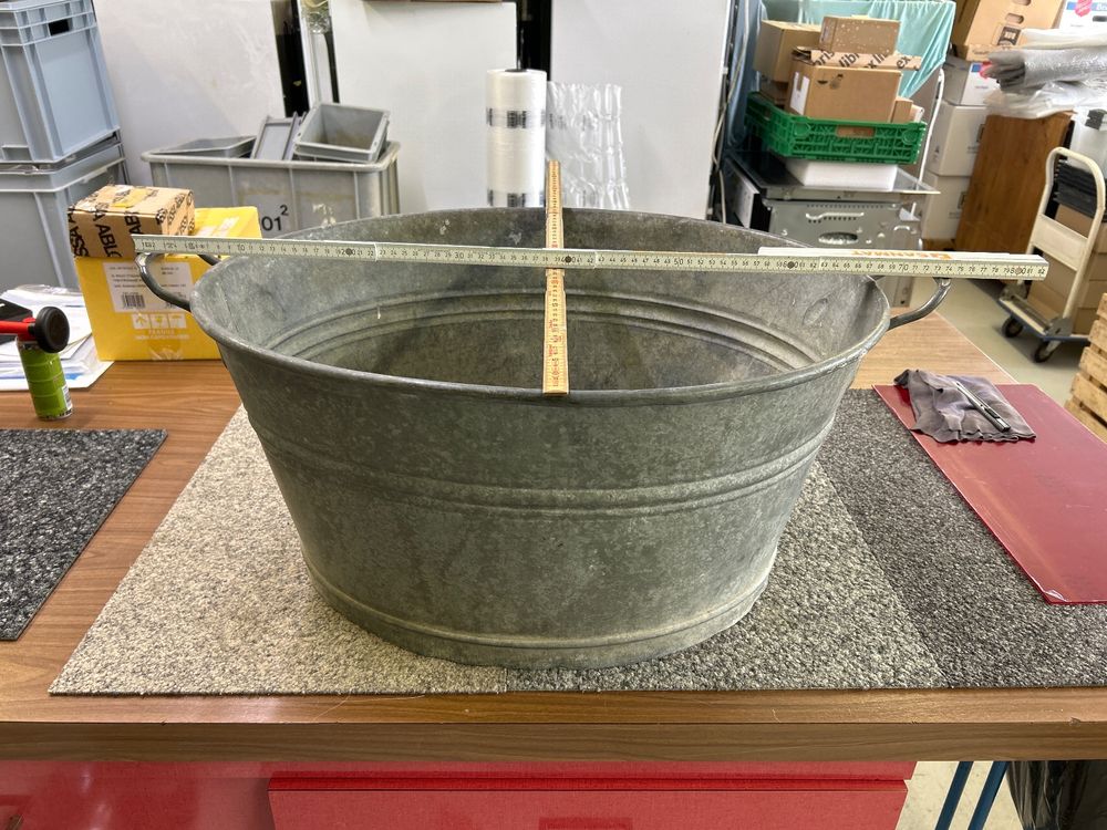 Antike Blech Wanne 60 Liter, Zieber Chic Deko Garten (Gebraucht) in für ...