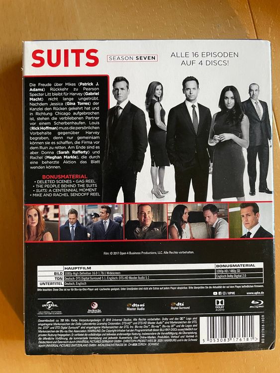 SUITS - die komplette Serie auf DVD/BD (Gebraucht) in Bichelsee für CHF 40 – mit Lieferung auf ...