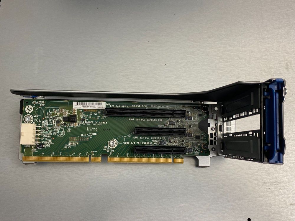 HP ProLiant dl380p G8 3-Slot PCIe Riser Cage mit Modul (Gebraucht) in ...