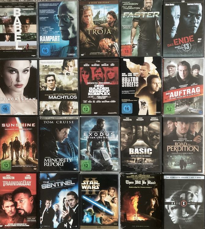 DVD Sammlung (Action / Thriller / Sci-Fi / History) (Gebraucht) in Basel für CHF 7 – nur ...