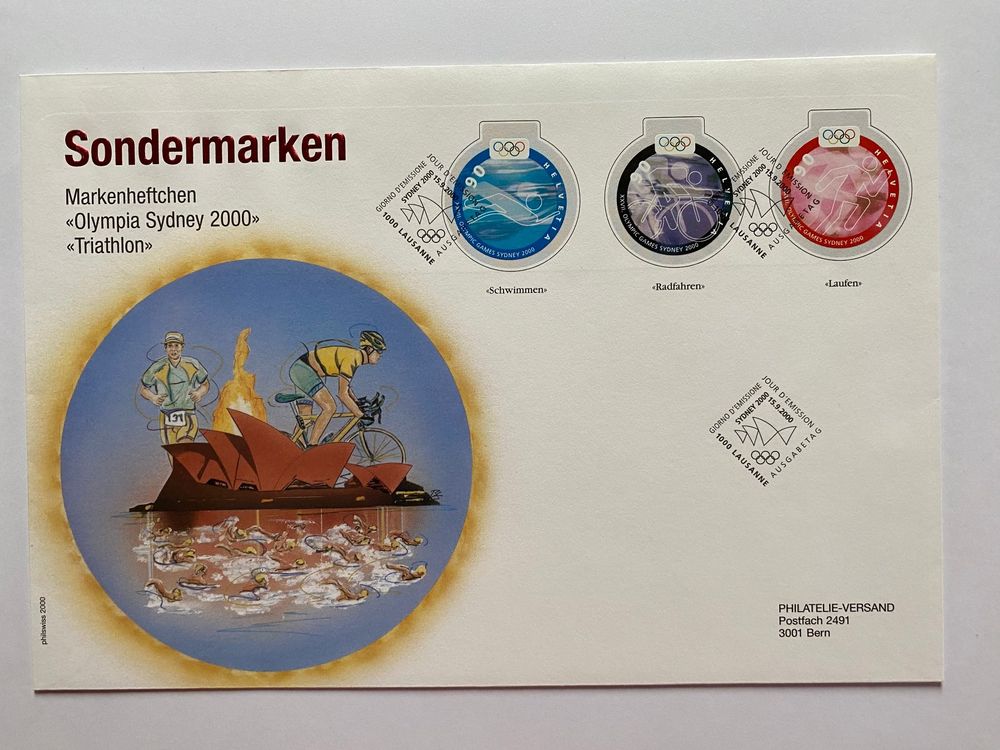 FDC Grossbrief Olympia Sydney 2000 aus MH 2000 ET | Kaufen auf Ricardo