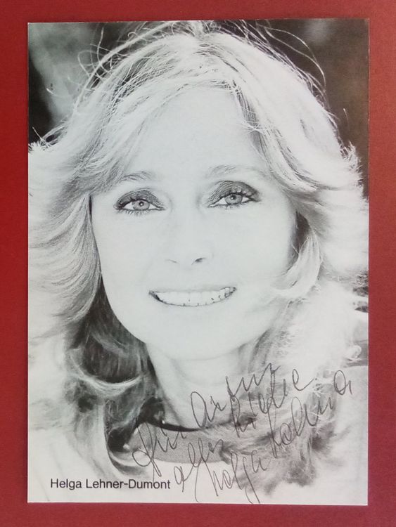Helga Lehner Autogramm signiert Fotopostkarte 10x15cm (Gebraucht) in ...
