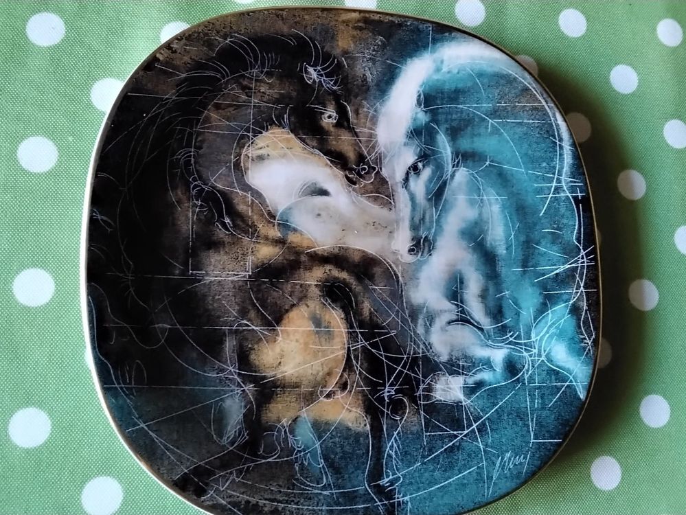 5 Sammelteller"Pferde"Hans Erni Rosenthal,nummerirt signiert | Kaufen auf Ricardo