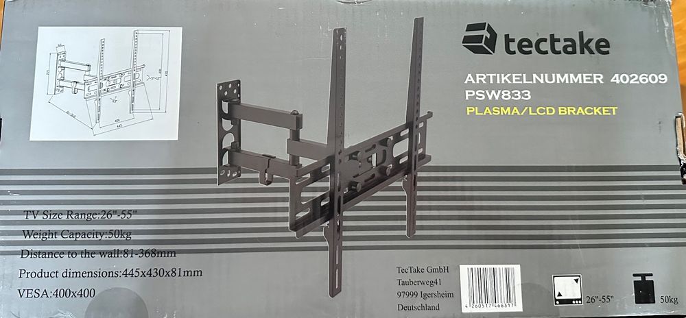 TV-Wandhalterung (Neu und originalverpackt) in Obfelden für CHF 14 – mit Lieferung auf Ricardo ...