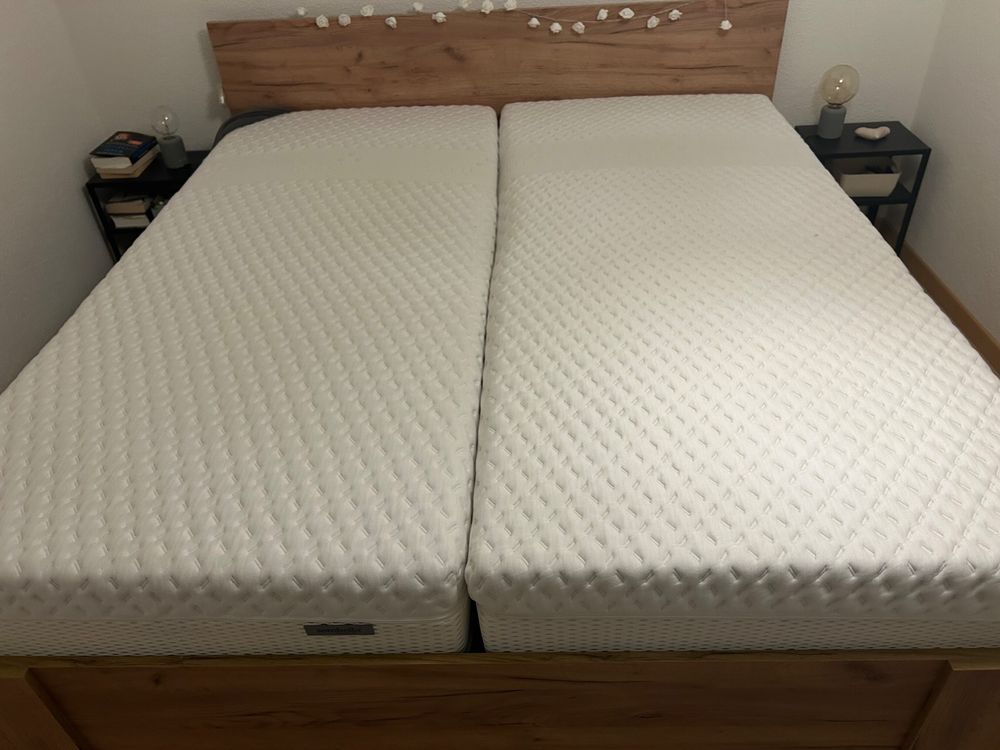 Doppelbett komplett(2xLattenrost, 2xMatratze 90x200,Gestell) | Kaufen ...