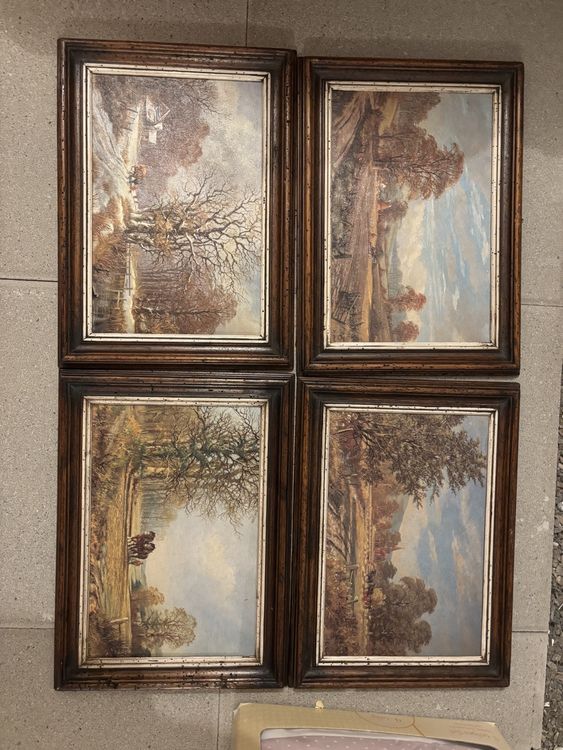 4 Landschaftsbilder gerahmt | Kaufen auf Ricardo