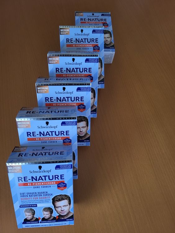 Natürliche Haarfarbe Schwarzkopf RE-Nature 6x (Neu und originalverpackt ...