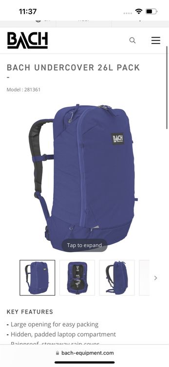 Backpack Bach undercover 26l (Neu und originalverpackt) in Bern für CHF ...