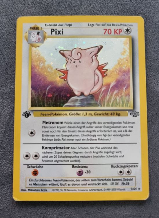 Pokémon Pixi 1/64 Jungle First Edition DE Good | Kaufen auf Ricardo