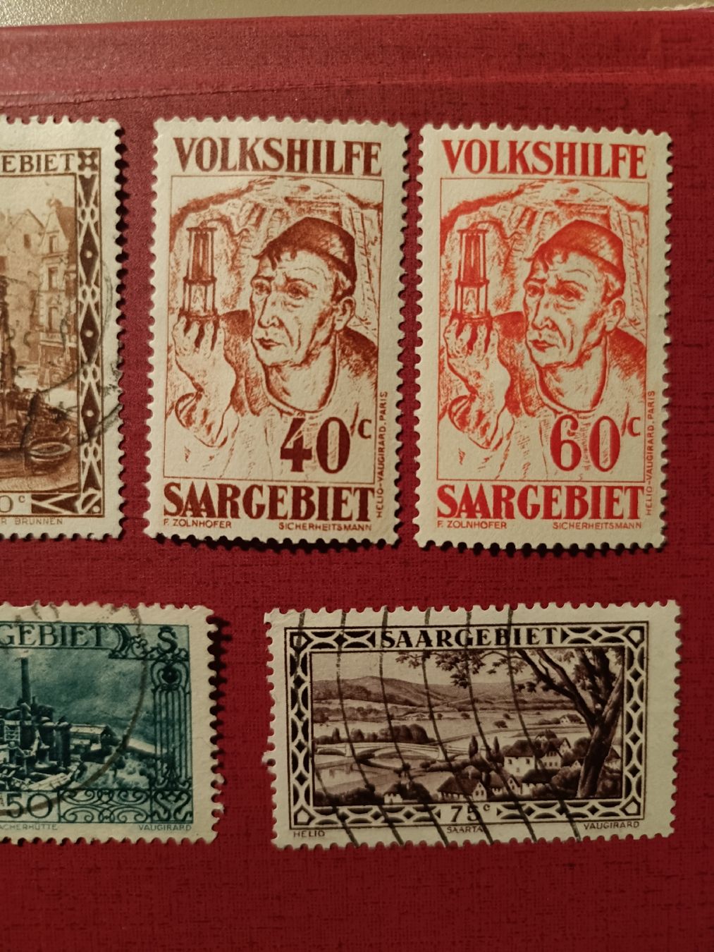 8 Antike Briefmarken Saargebiet (Gebraucht) in Sargans für CHF 1.75 ...