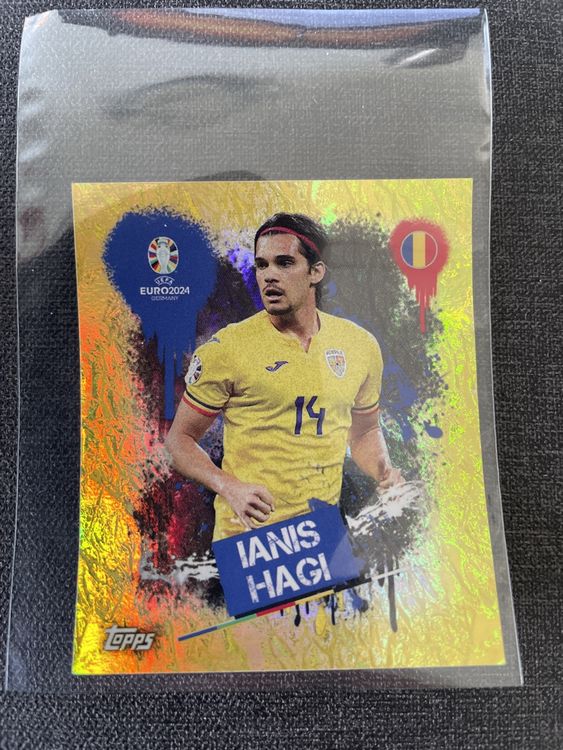 Topps Ianis Hagi Euro 2024 Sticker Gold (Neu (gemäss Beschreibung)) in ...