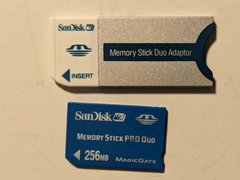 SanDisk Memory Stick Pro Duo 256MB + Sony Duo Adapter (Gebraucht) in ...