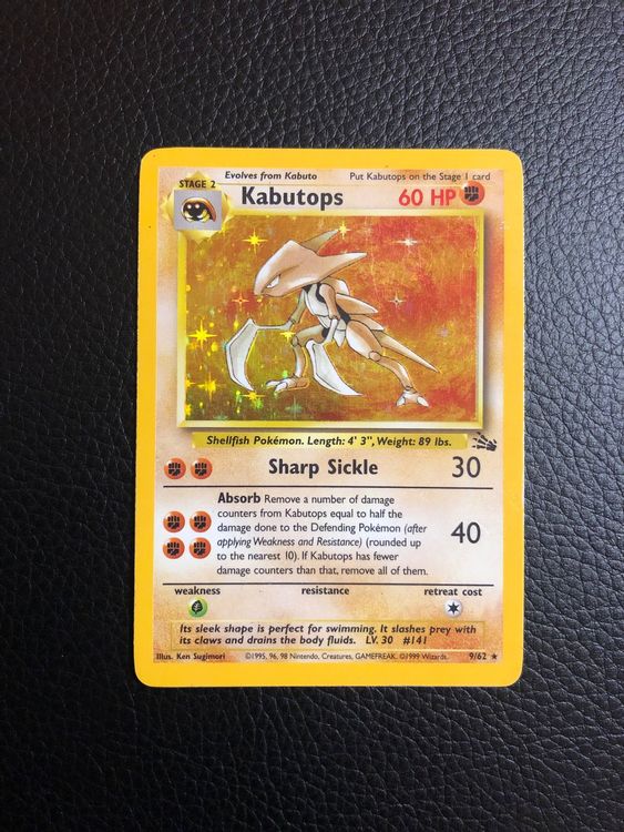 Fossil Kabutops Holo 9/62 Ab 1 | Kaufen auf Ricardo