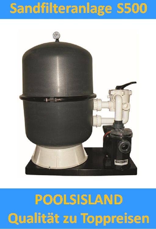 Sandfilteranlage S500 inkl. Filterpumpe ; Schwimmbadfilter (Neu und ...