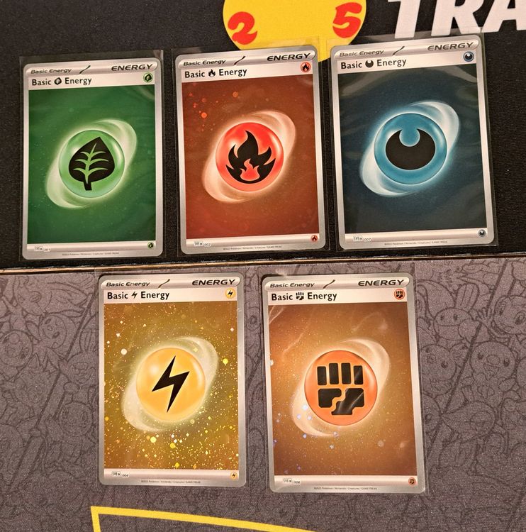 POKEMON 151 5x HOLO BASIC ENERGY CARDS / KARTEN EN (Gebraucht) in für ...