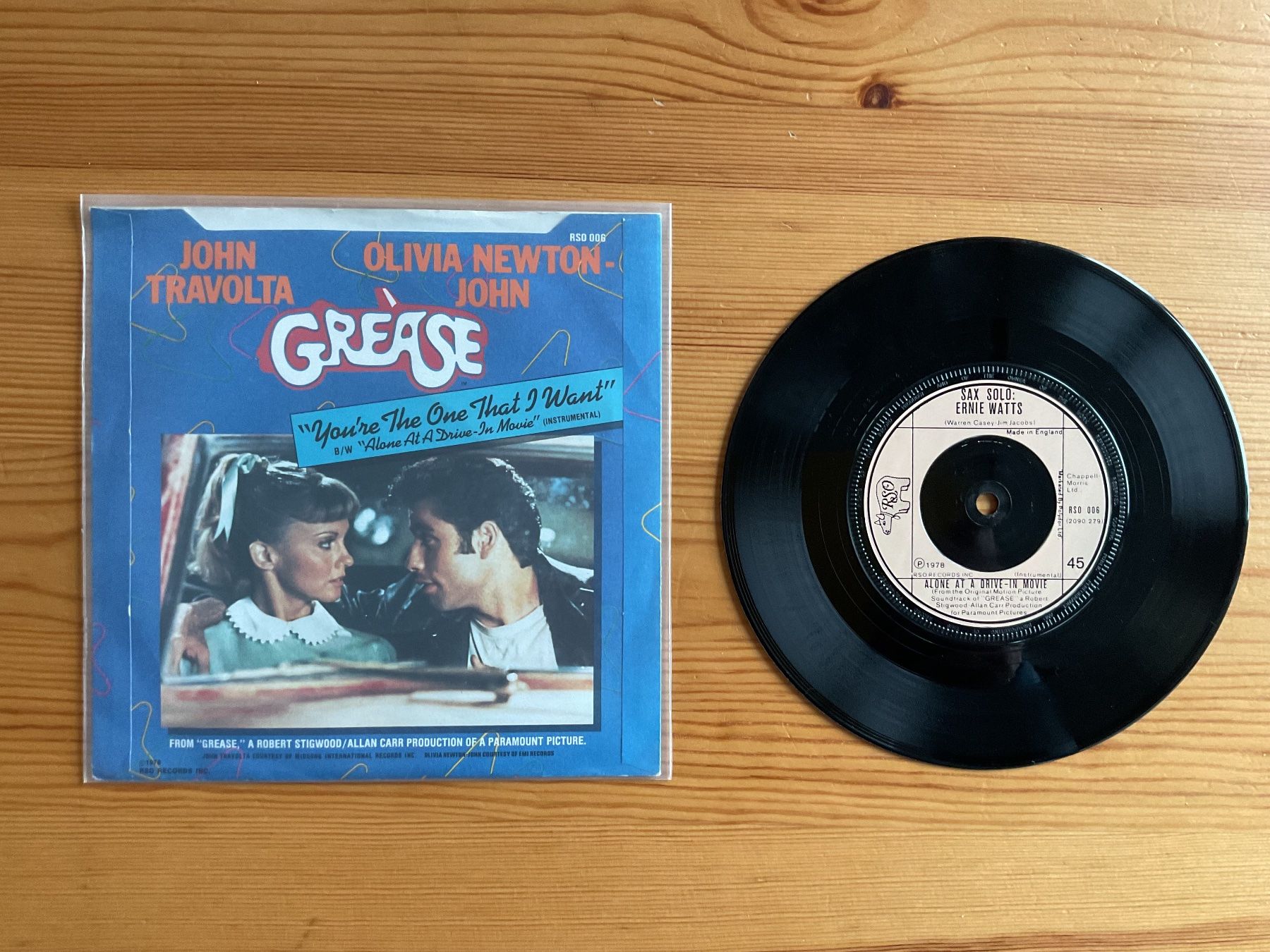 Single 7’’ - John Travolta - Olivia Newton John / Grease (D'occasion) à ...