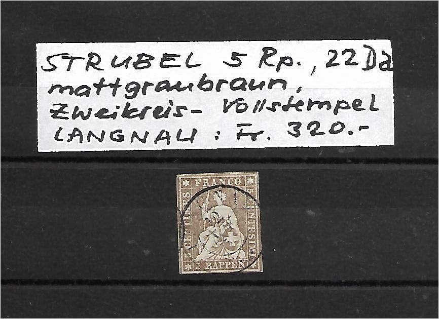 Strubel 5 Rp. Nr. 22 Da (Gebraucht) in Reinach BL für CHF 7 – mit ...