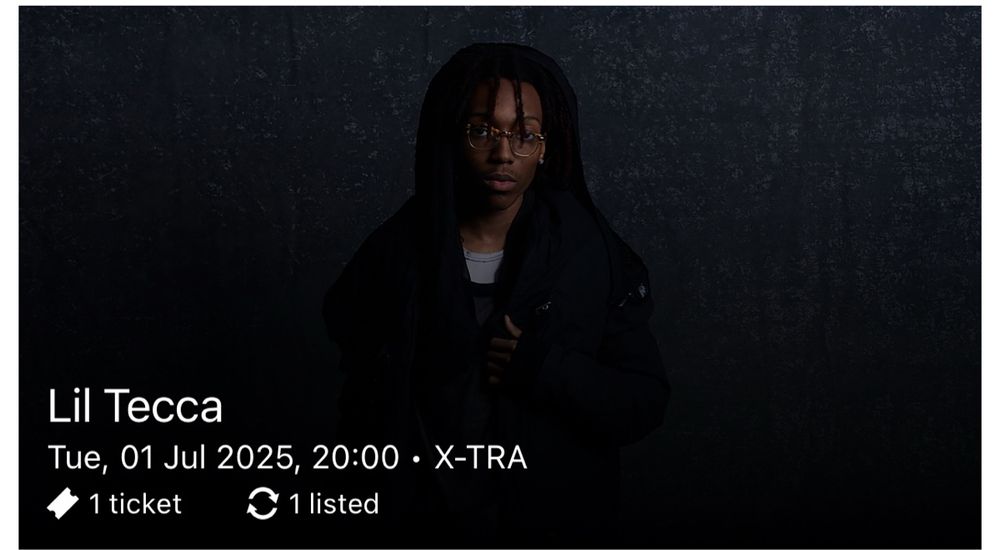 Lil Tecca Ticket - X-TRA Zurich - July 1, 2025 - Concert (Neu (gemäss ...