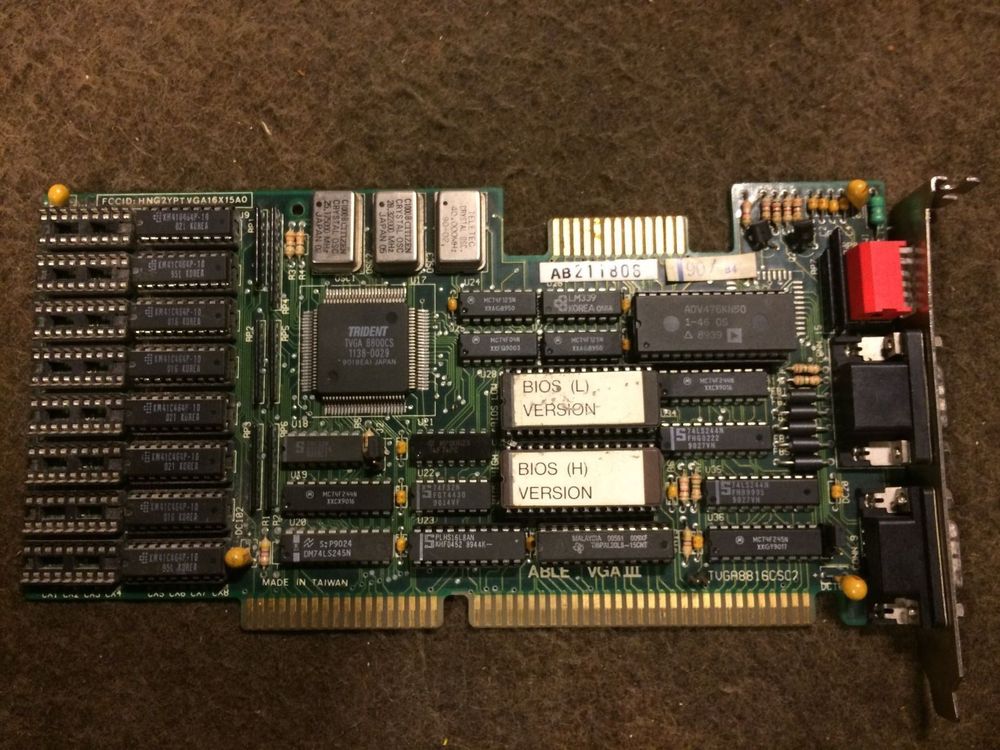 VGA ISA 16bit TRIDENT 8800 CS | Kaufen auf Ricardo