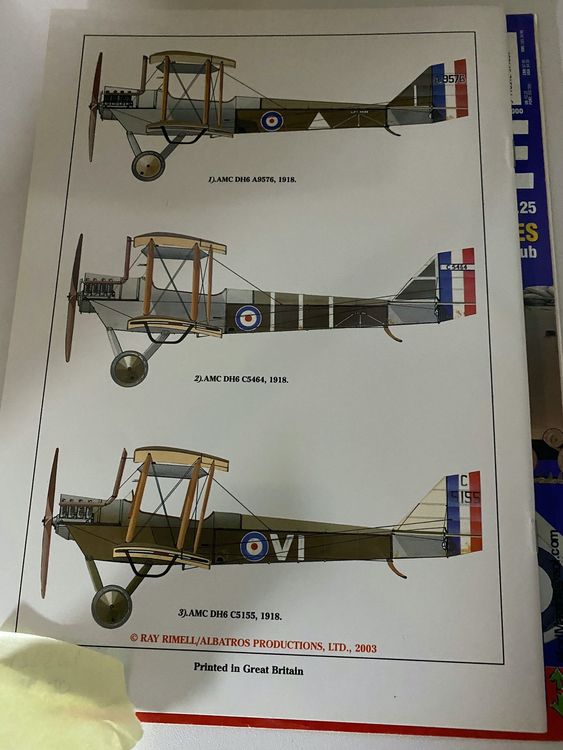 BUCH ENG THE AMC DH6 WWI WINDSOCK DATAFILE 103 | Kaufen auf Ricardo