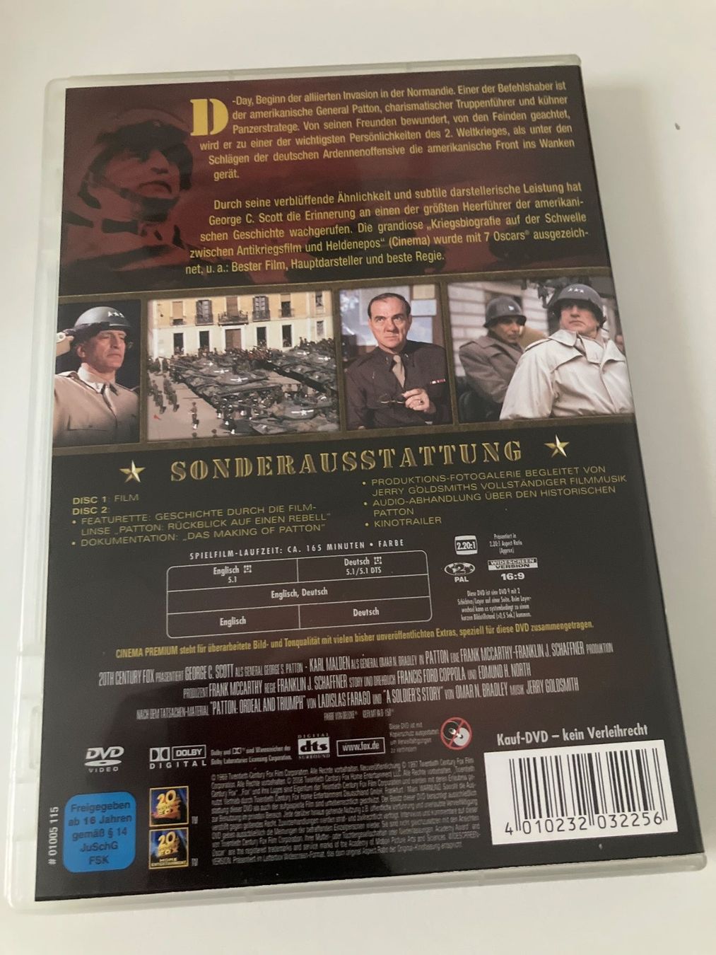 Patton (Cinema Premium Edition) George C Scott, Karl Malden (Gebraucht ...