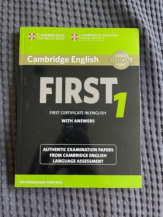 Cambridge English First 1 Student Book | Kaufen auf Ricardo