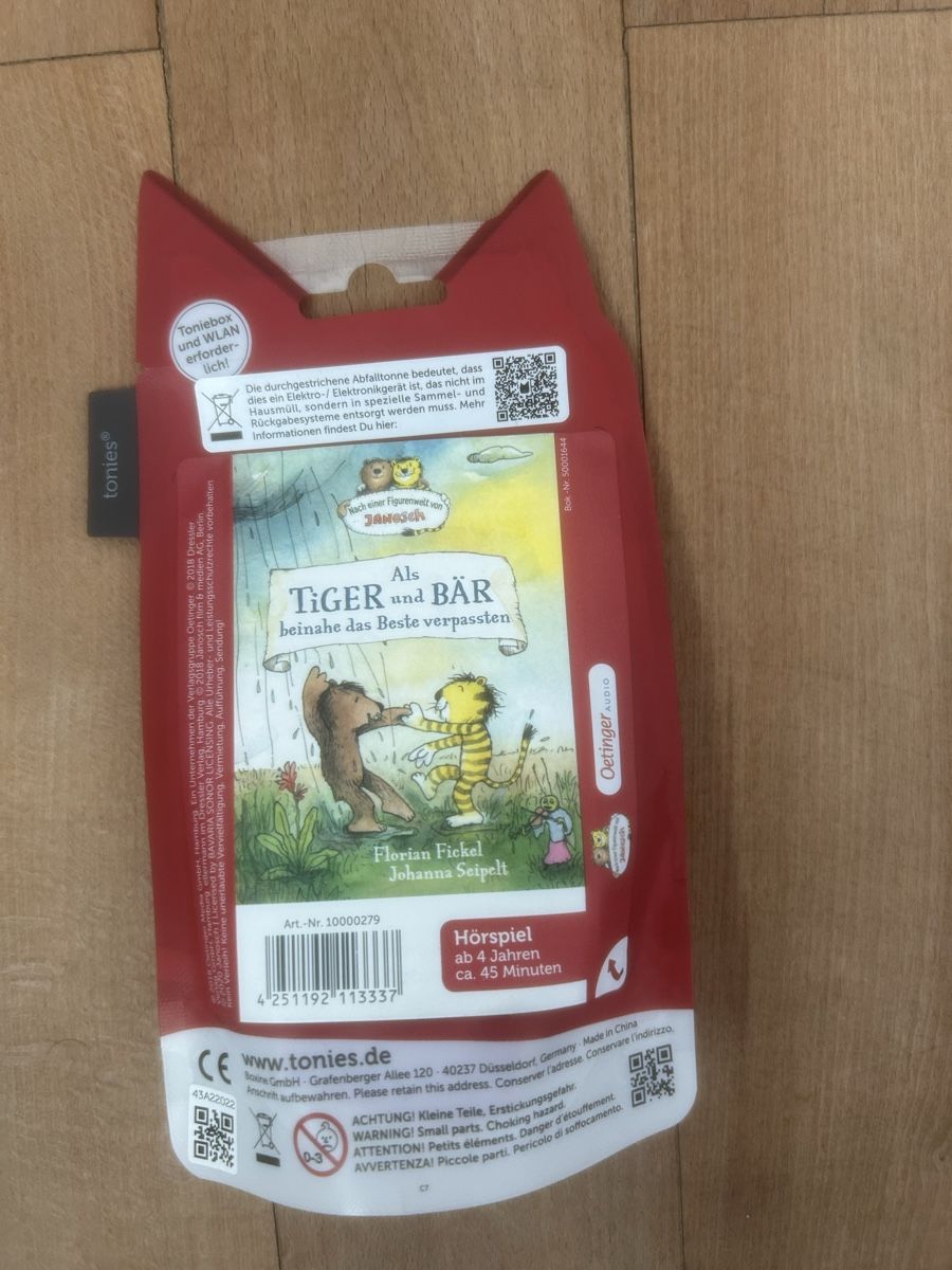 Tonie Janosch - Als Tiger und Bär beinahe das Beste verpasst (Neu und originalverpackt) in ...