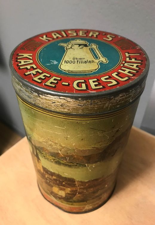 Alte Blechdose KAISER'S KAFFEE Geschäft antik KAISER KAFFEE (Gebraucht ...