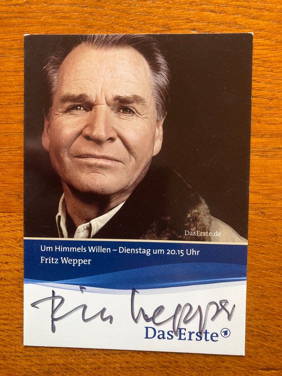 Fritz Wepper † / orig. AK | Kaufen auf Ricardo