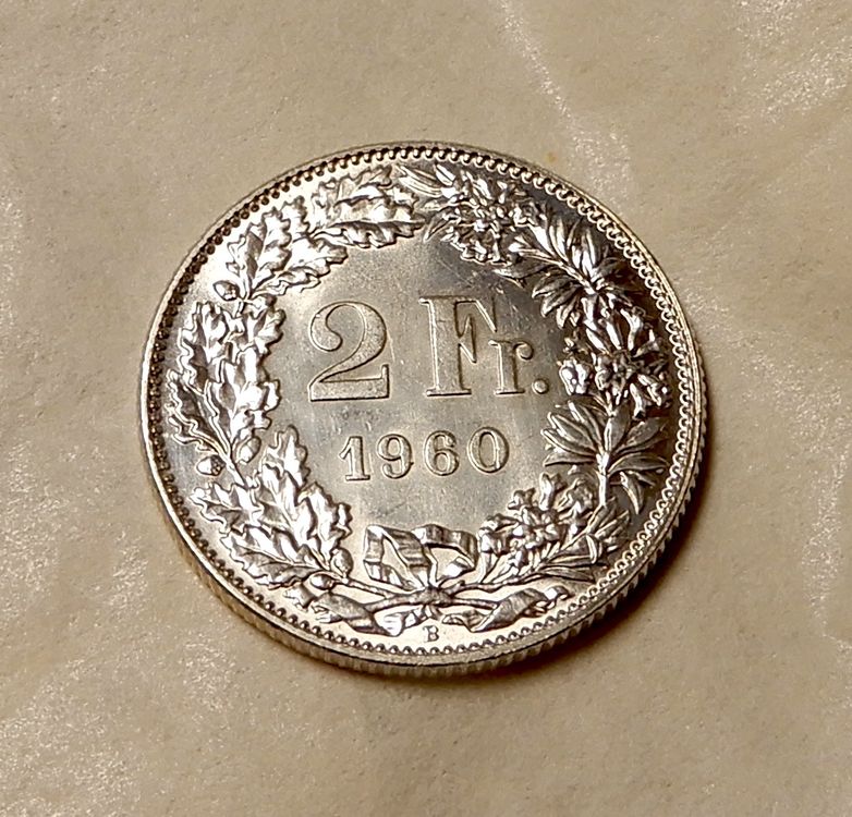 2 Fr 1960 kaum zirkuliert (Gebraucht) in Luzern für CHF 6 – mit Lieferung auf Ricardo kaufen