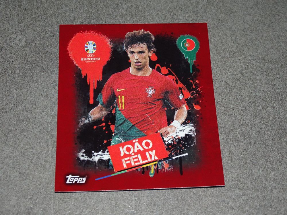 Topps Sticker Artist, POR 3, Topps Foil Logo, Euro / EM 2024 (Neu ...