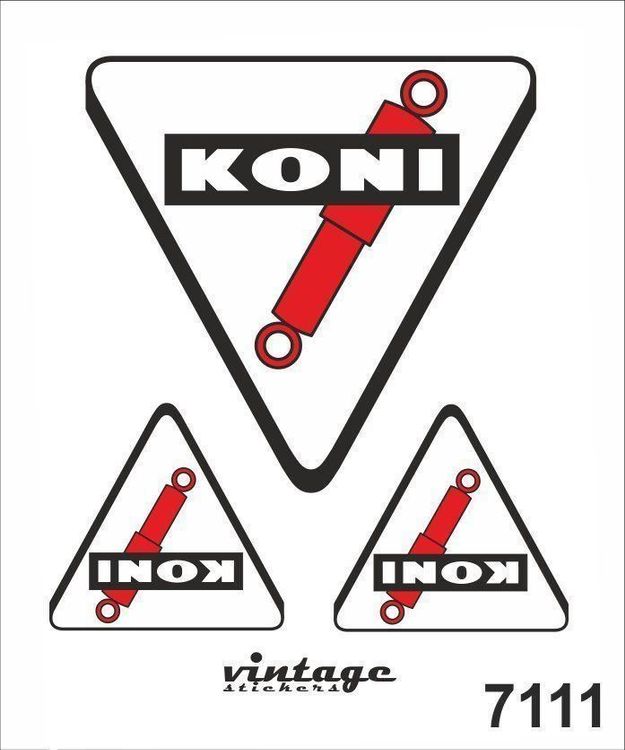 Koni Aufkleber Sticker 3er Set | Kaufen auf Ricardo