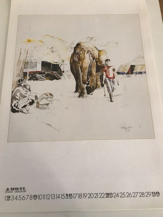 KALENDER von ROLF KNIE mit Originaler Unterschrift (Gebraucht) in Obfelden für CHF 6 – mit ...