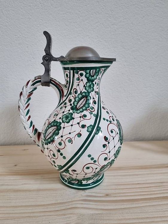 Keramik Krug handbemalt Tirol / Fayence (Gebraucht) in Arlesheim für CHF 15 – mit Lieferung auf ...