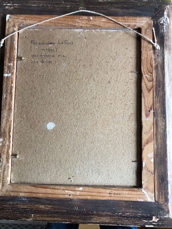 Antikes Gemälde - signiert - Alexandre Lefort (Gebraucht) in Arlesheim ...