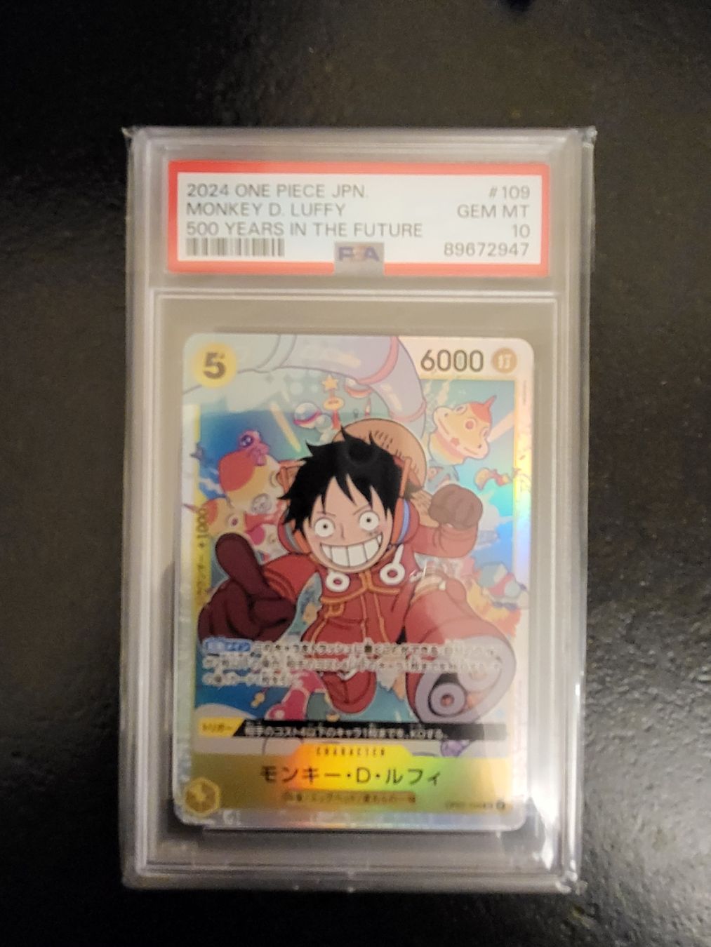 Carte One Piece Luffy 500 years PSA 10 (Neuf avec emballage d'origine ...