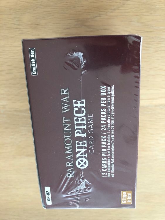 One Piece OP 02 Paramount War Display / Booster Box Englisch | Kaufen ...