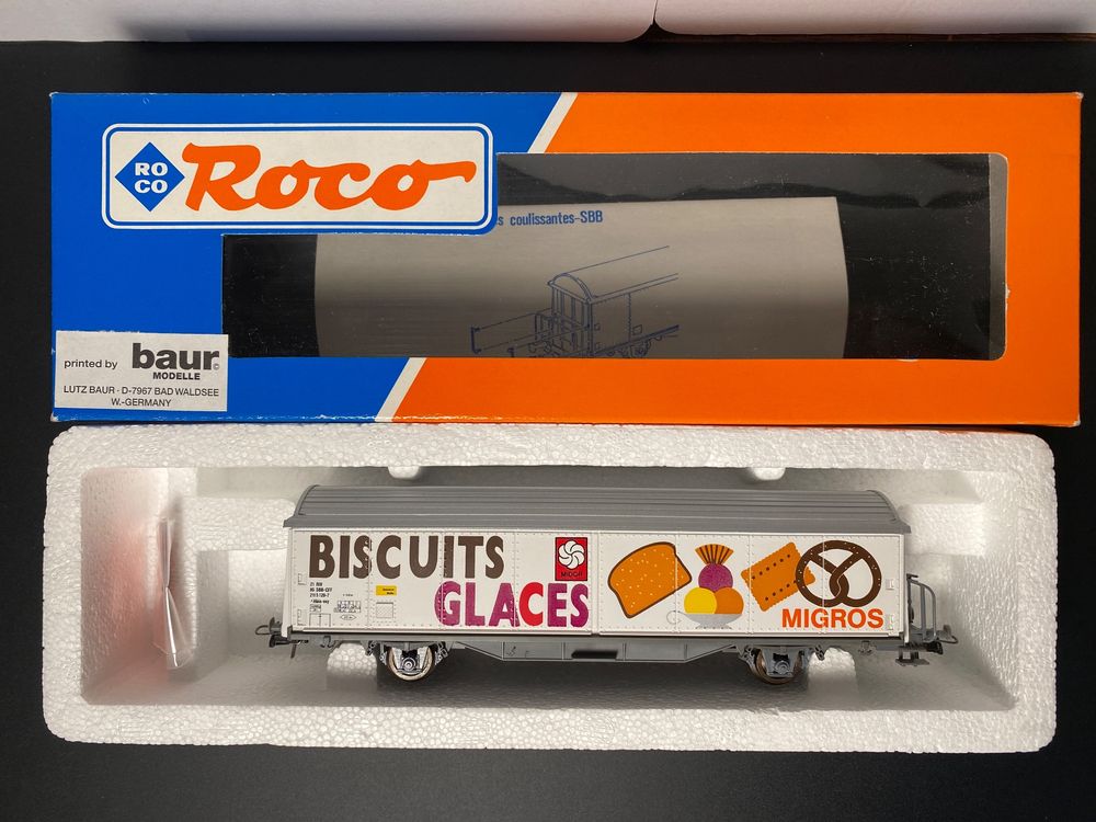 Baur 1022 Roco H0 SBB Hbis-vxy MIGROS Biscuits Glaces Midor (Neu ...