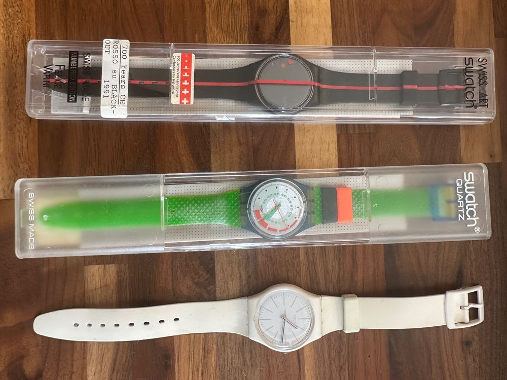 SWATCH 3 X AUS 1990ER UNGETRAGEN | Kaufen auf Ricardo