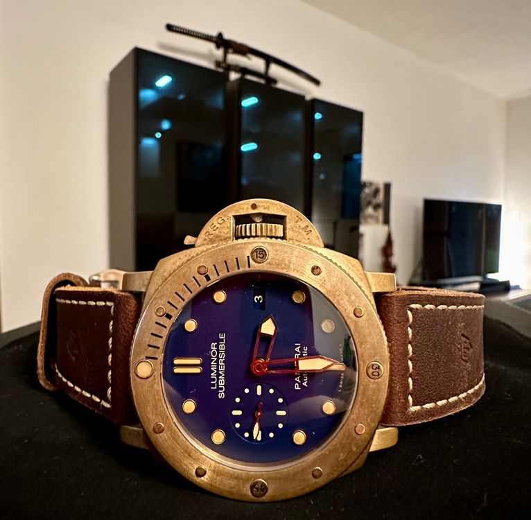 Panerai Submersible Bronzo PAM 671 47mm Full Set 2017 Bronze (Gebraucht ...