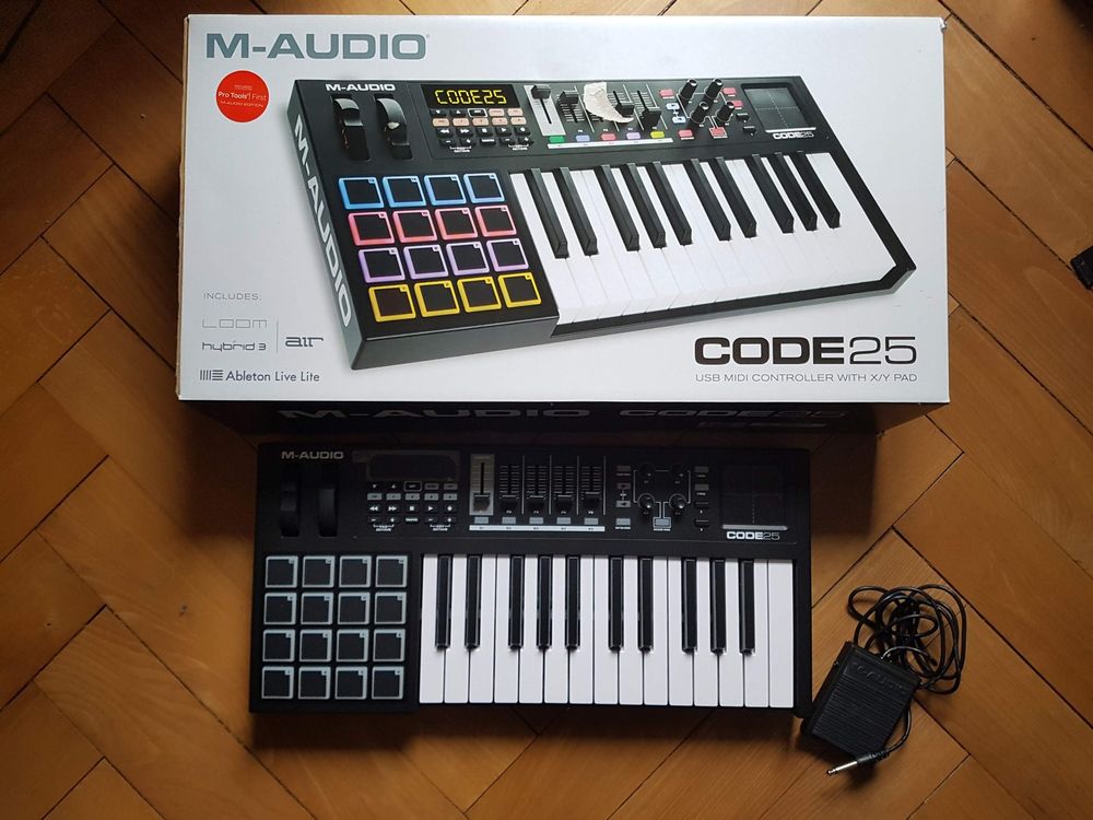 Midi Controller M-Audio Code 25 inkl. Sustain Pedal SP-1 (Gebraucht) in Zürich für CHF 90 – mit ...