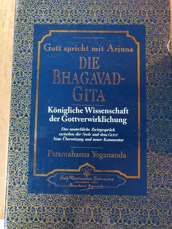Paramahansa Yogananda Gott spricht Arjuna Bhagavad Gita (Gebraucht) in Le Locle für CHF 60 – mit ...