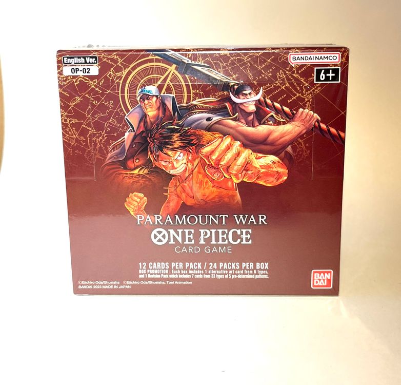 One Piece OP-02 Paramount War Display (Englisch) (Neu und ...