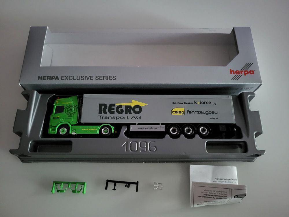 Herpa Scania CR "Regro Transport AG" 1:87 OVP | Kaufen auf Ricardo