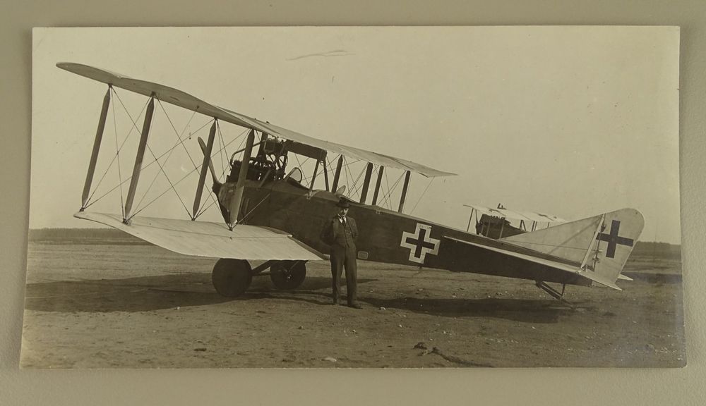 DEUTSCHER DOPPELDECKER 1914, AVIATIK, MILITÄR, ANTIKES FOTO | Kaufen auf Ricardo